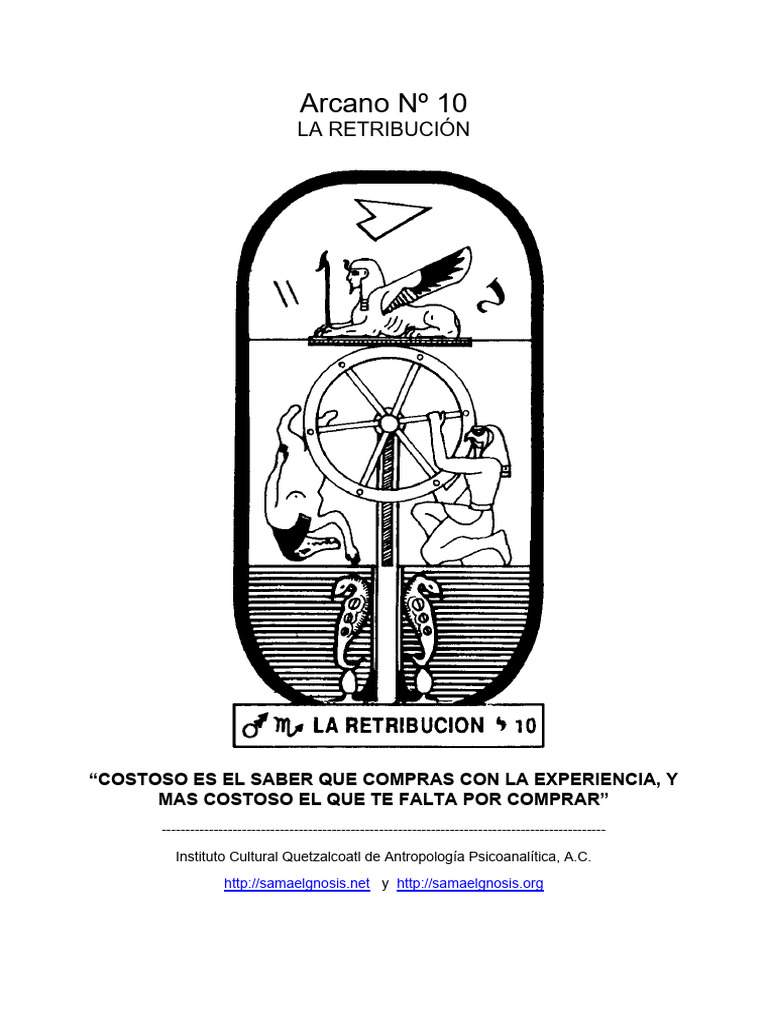 10. ARCANO 10 - LA RETRIBUCIÓN | PDF | Alma | Arcanos Mayores