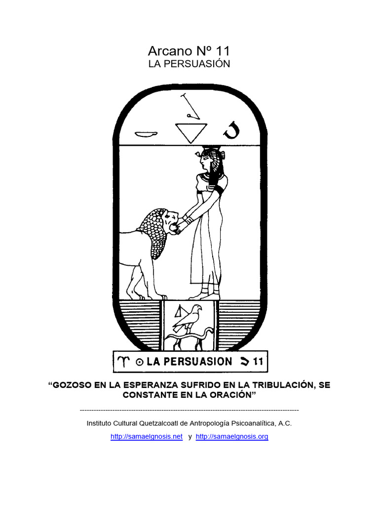 Arcano 11: La Persuasión en el Tarot | PDF | Amor | Alquimia