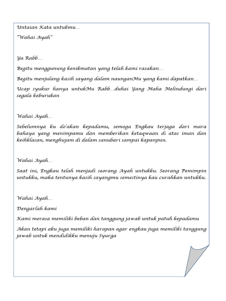Surat Untuk Ayah Pdf