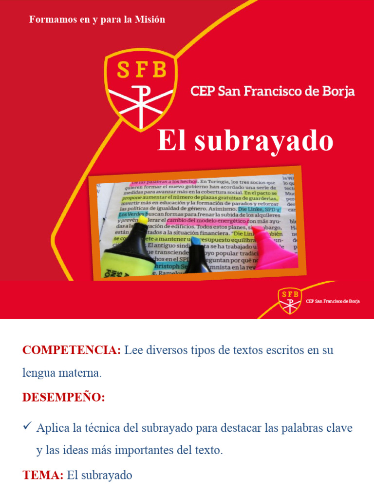 El Subrayado | PDF