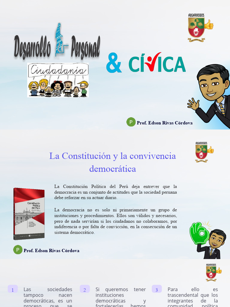 La Constitucion y La Convivencia Democratica 03 | PDF | Democracia | Ideologías políticas
