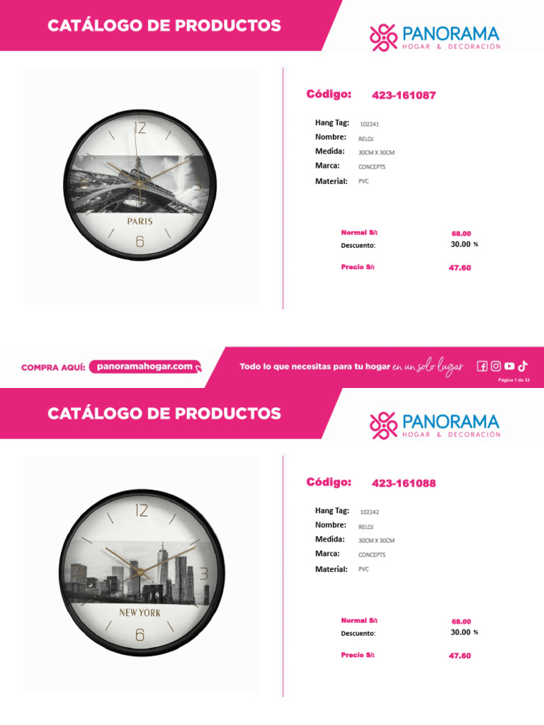 CATALOGO DE RELOJES | PDF