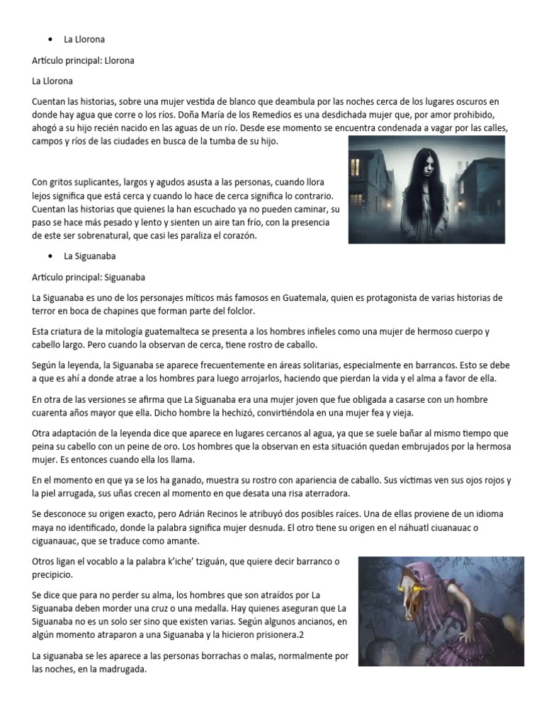 Leyendas de Guatemala | PDF