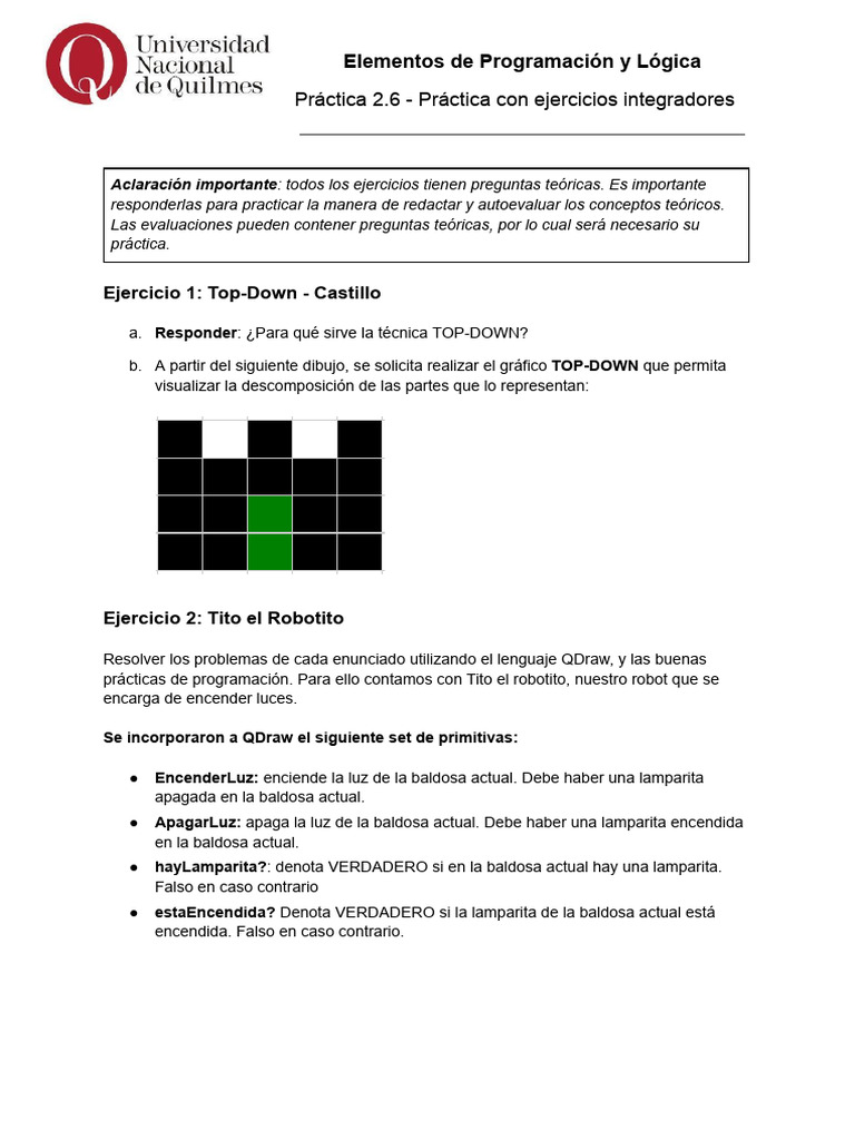 V2024 - Practica 2.6 Practica Integradora | PDF | Proposición | Verdad