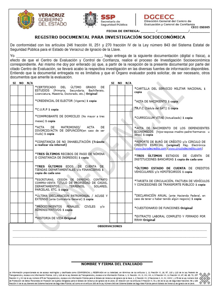 Formato Registro Documental 2023 | PDF | Documento de identidad | Gobierno