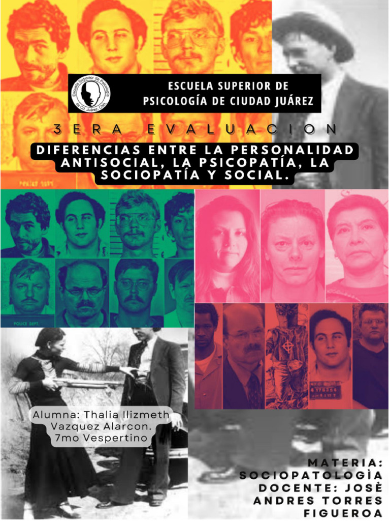 Trastornos de Personalidad: Antisocial y Psicopatía | PDF | Psicopatía ...