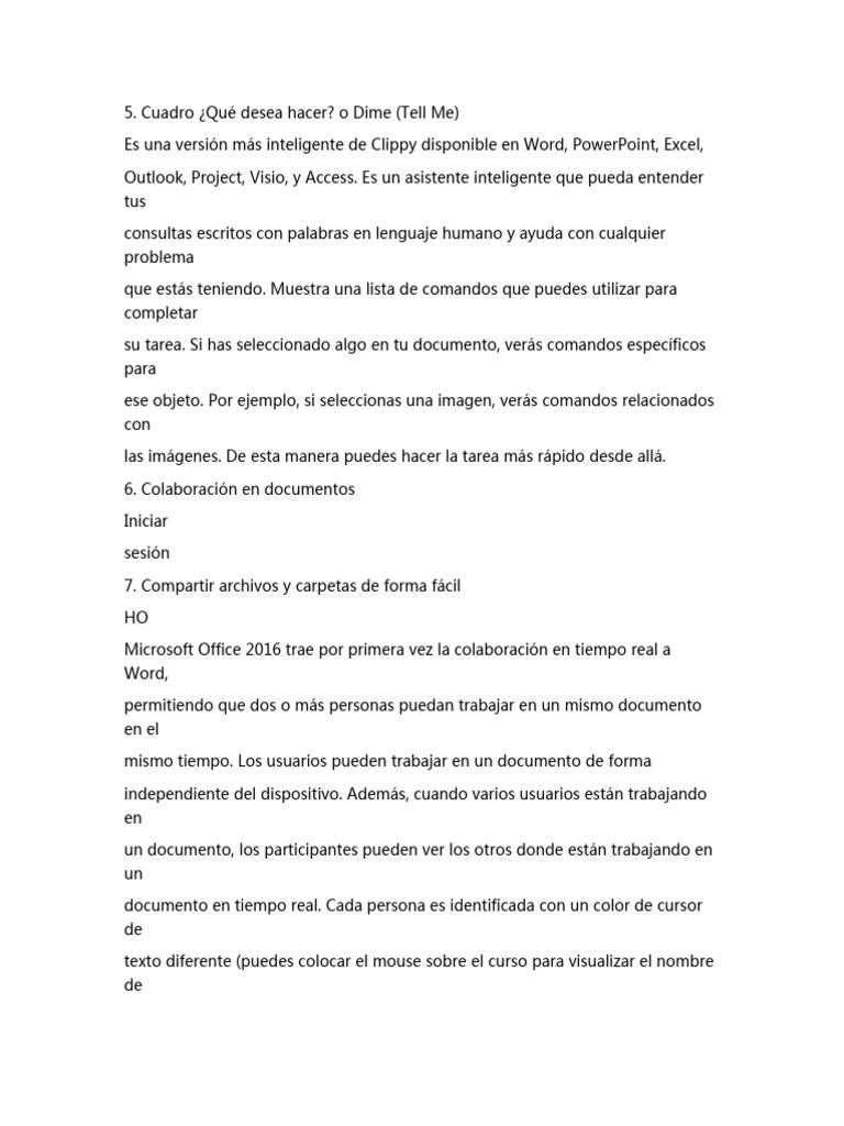 Asistente inteligente y colaboración en Office | PDF | Archivo de ...
