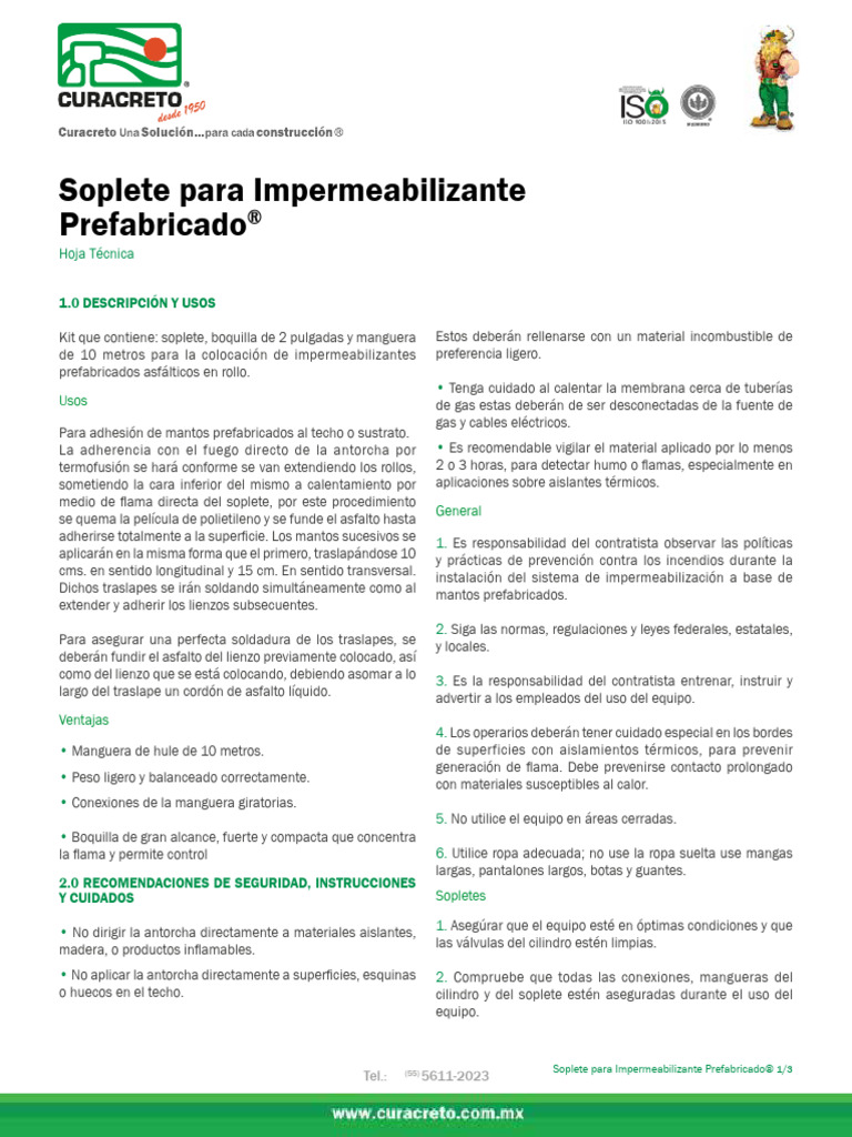Soplete Gas Butano 1 | PDF | Gases
