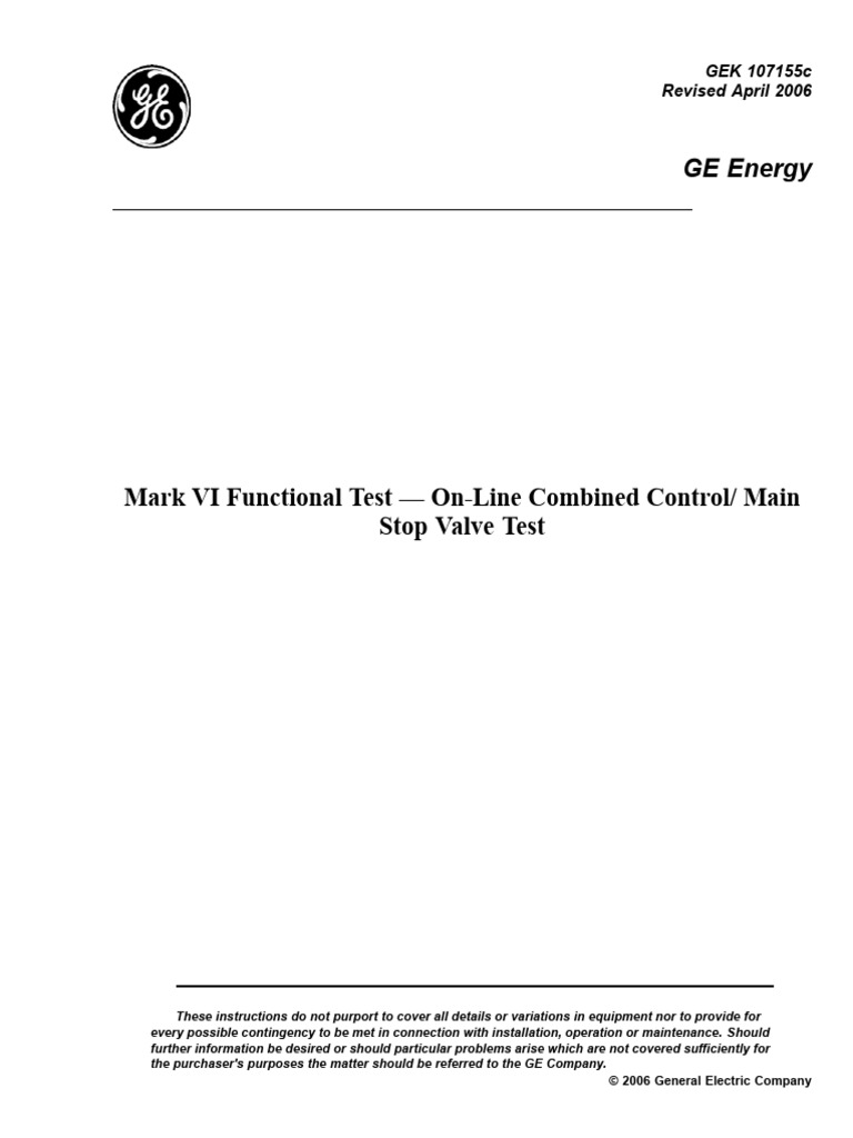 Gek 107155 | PDF | Valve | Mechanical Engineering