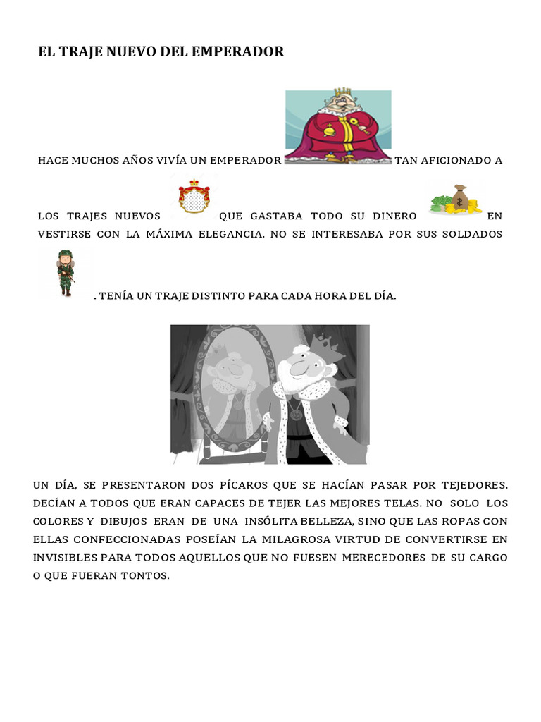 El Traje Nuevo Del Emperador 4 B | PDF