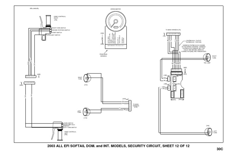 '03 Harley Davidson Softail Wiring Diagram PDF | PDF | Manufactured ...