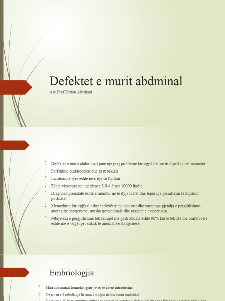 Defektet e Murit Abdominal | PDF