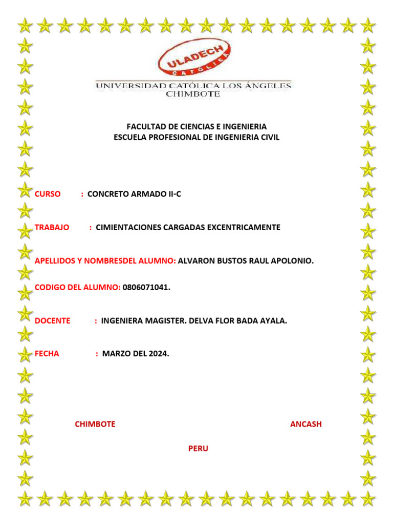 Cimentaciones Cargadas Excentricas | PDF | Fundación (Ingeniería ...
