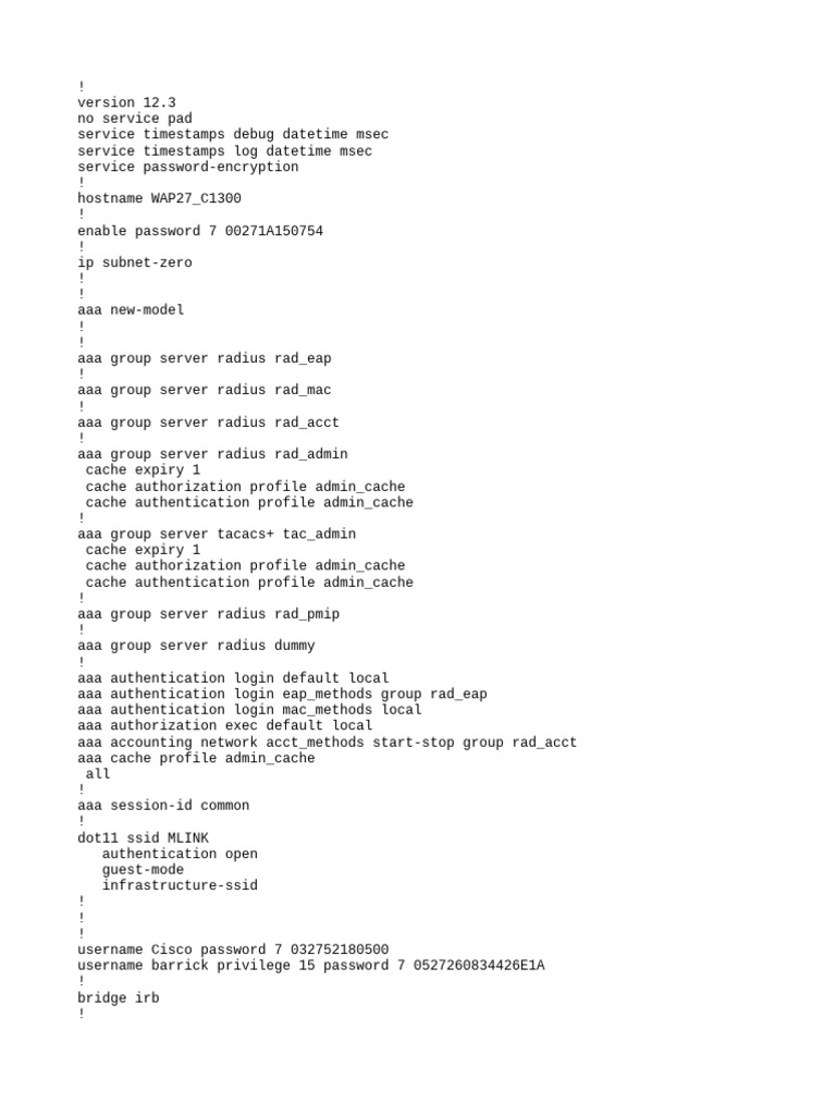 Configuracion Wap 27 | PDF | Radius | Security
