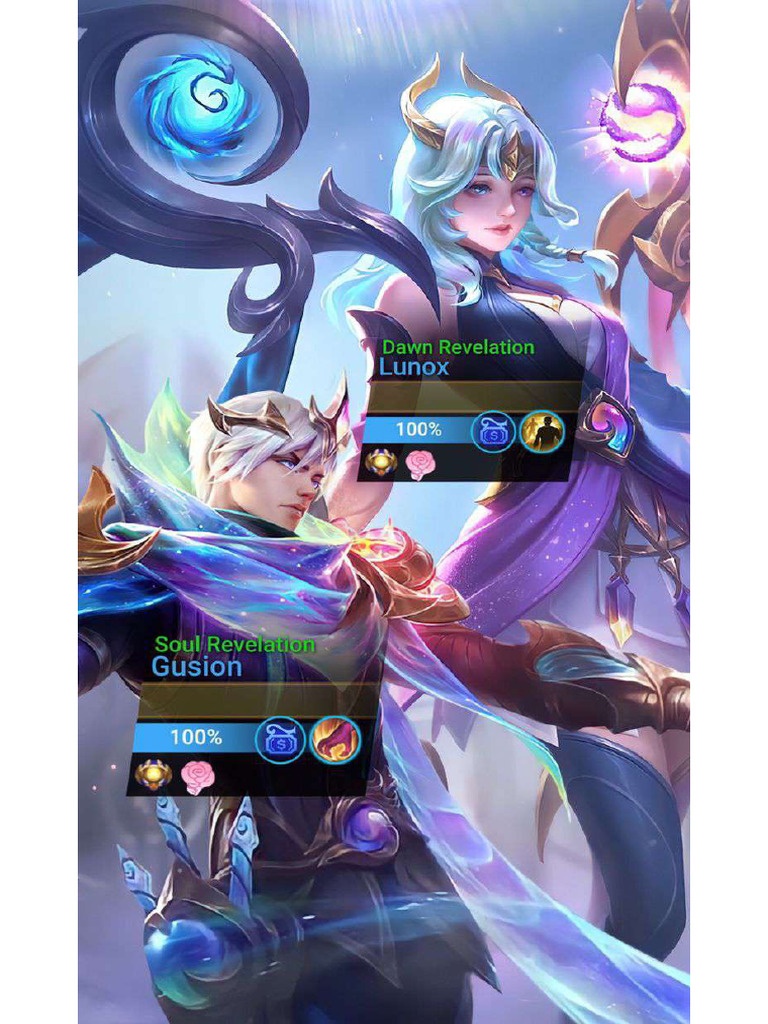 ? Gusion Soul Revelation & Lunox Dawn Revelation (CR - Alvinegon - MLBB On Tiktok ? - ) | PDF