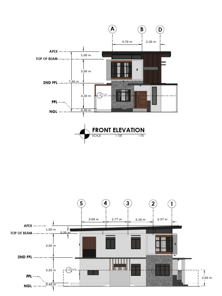 Elevations - Architectural Plans | Download Free PDF | Queensland ...