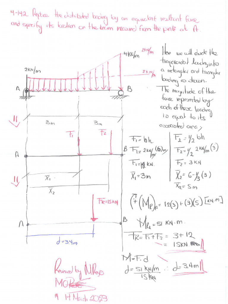 Hibbeler - Engineering Mechanics Statics - Chapter - 4 - P4.142 | PDF