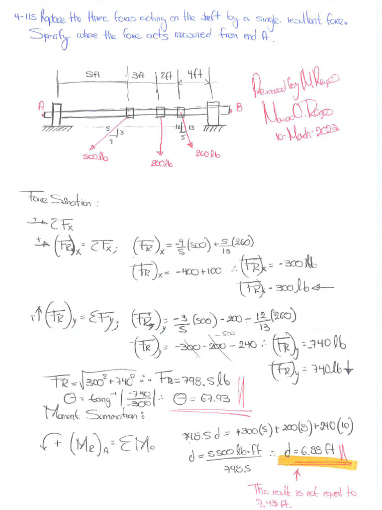 Hibbeler - Engineering Mechanics Statics - Chapter - 4 - P4.115 | PDF