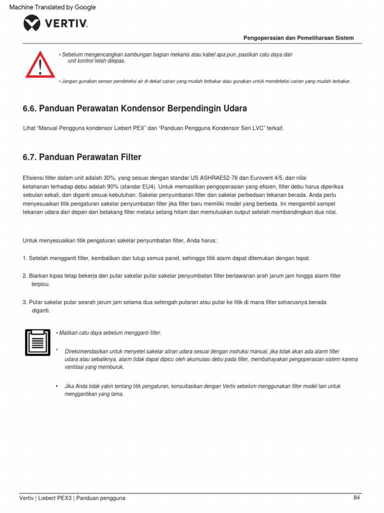 Liebert PEX3 User Manual - 21052019-94-102 | PDF