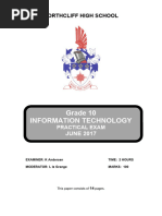 Grade 10 Practical Term 3 | PDF | Computer Science | Computing