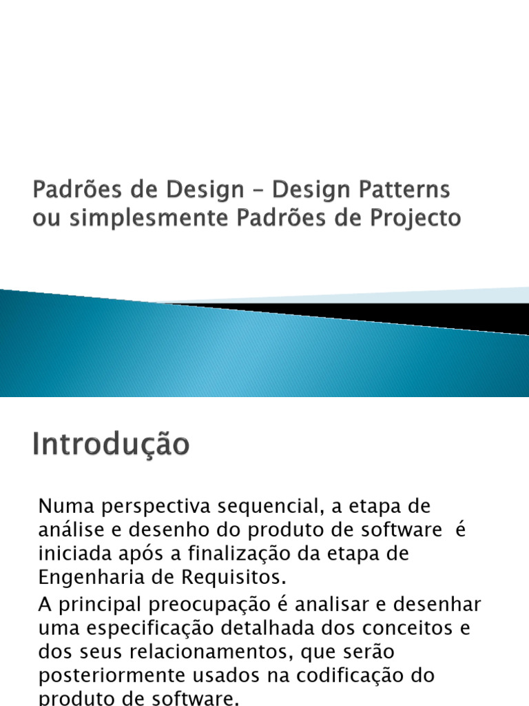 IGS Aula 4 Padrões de Desing (Design Pattern) | PDF | Padrão de design de software | Framework ...