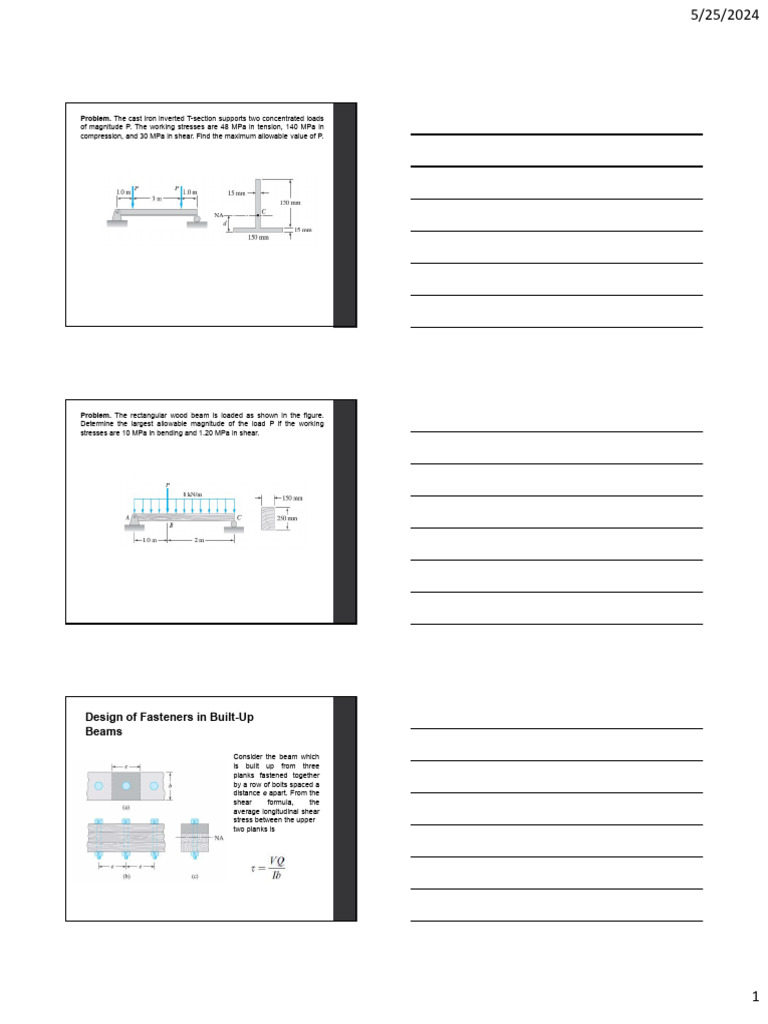 Mechanics of deformable bodies | PDF | Beam (Structure) | Bending