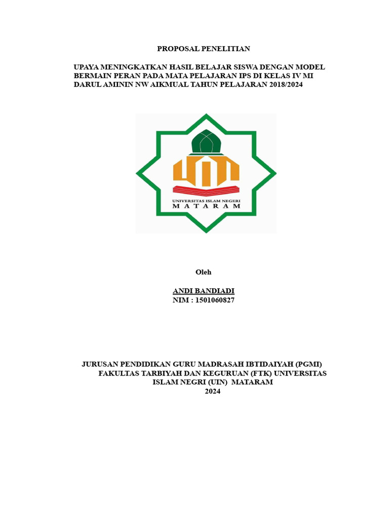 Proposal Andi Bandiadi | PDF