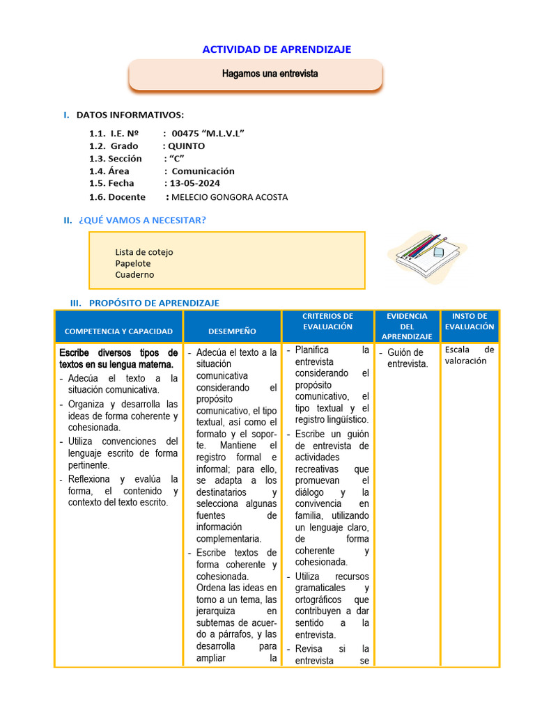 SESION COMUNI Hagamos Una Entrevista (2) | Descargar gratis PDF ... SESION COMUNI Hagamos Una Entrevista (2) | Descargar gratis PDF ...