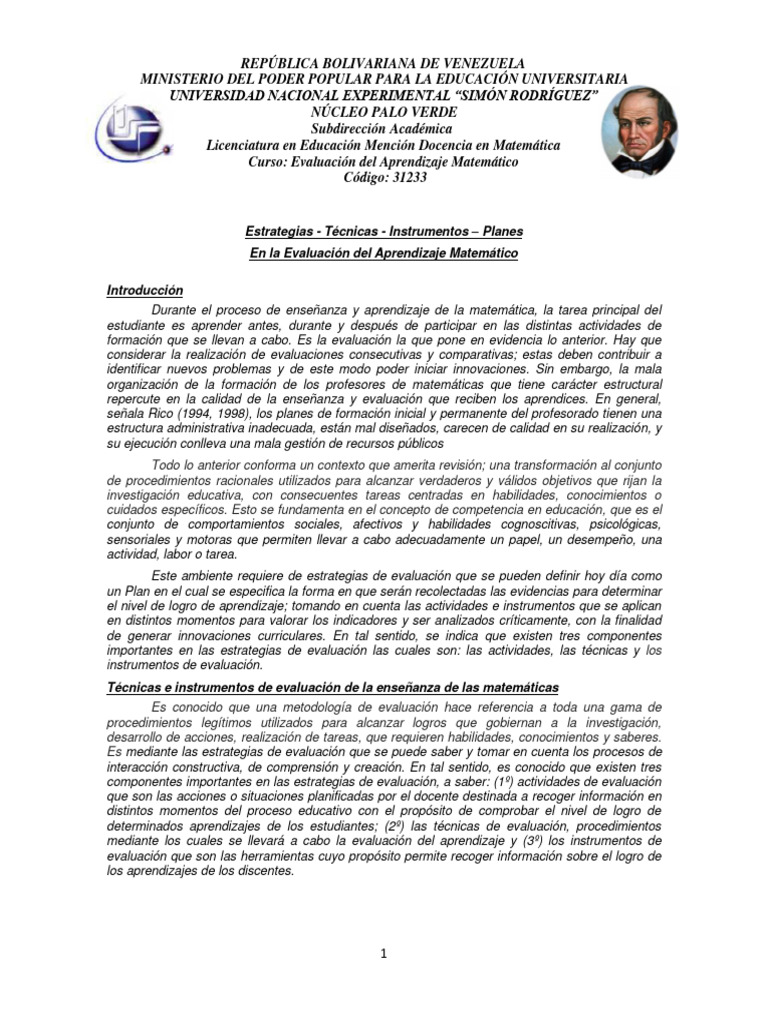 Estrategias, Tec. Inst. para La EAM | PDF | Evaluación | Maestros