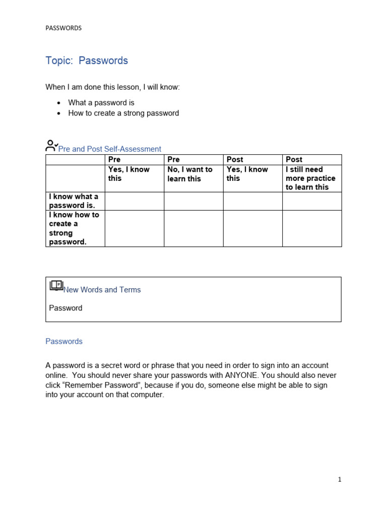 Passwords (1) CNIB | PDF | Password | Information