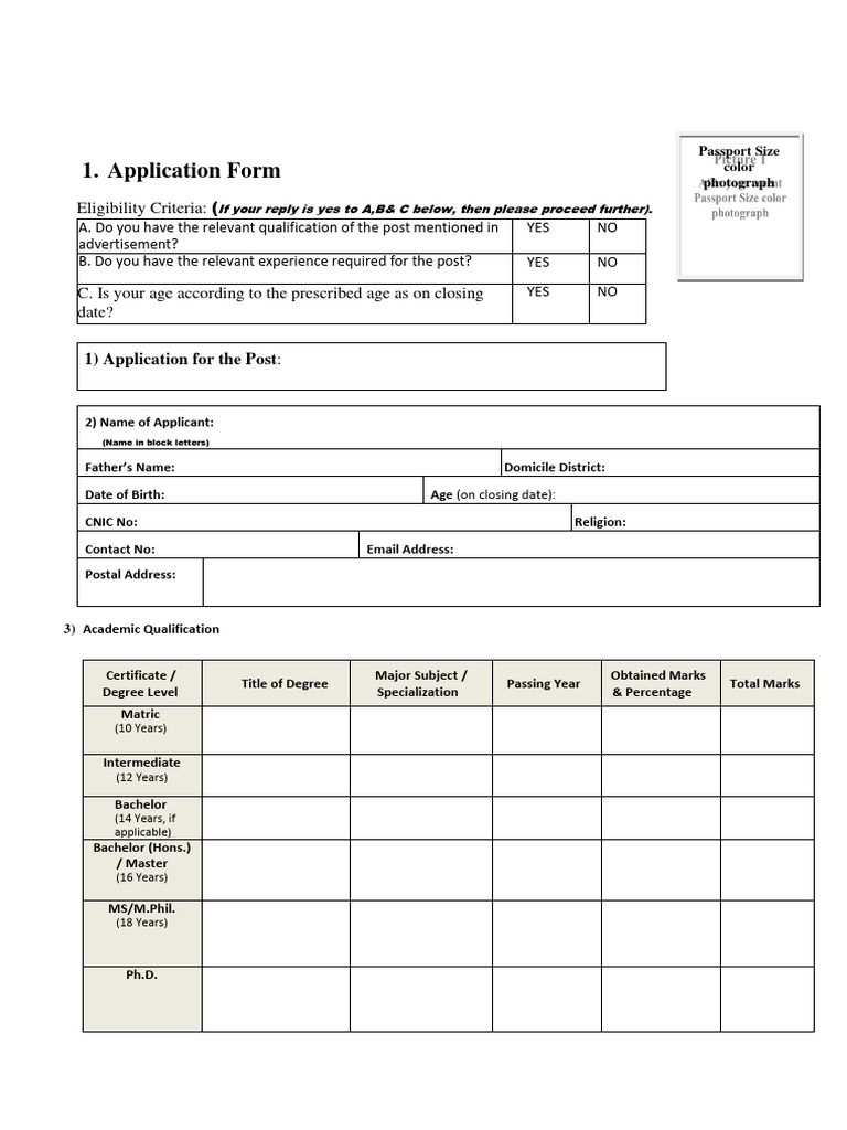 Application form SP^IU 2020 | Download Free PDF | Academic Degree ...