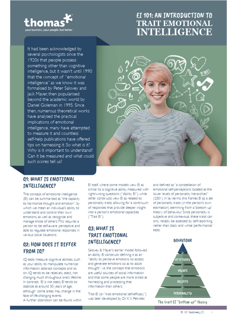 1 EI Final | PDF | Intelligence | Emotional Intelligence