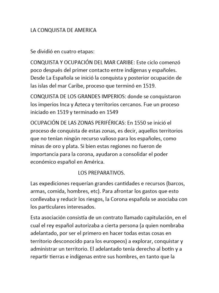 La Conquista de America | PDF | Hernán Cortés | Imperio Inca