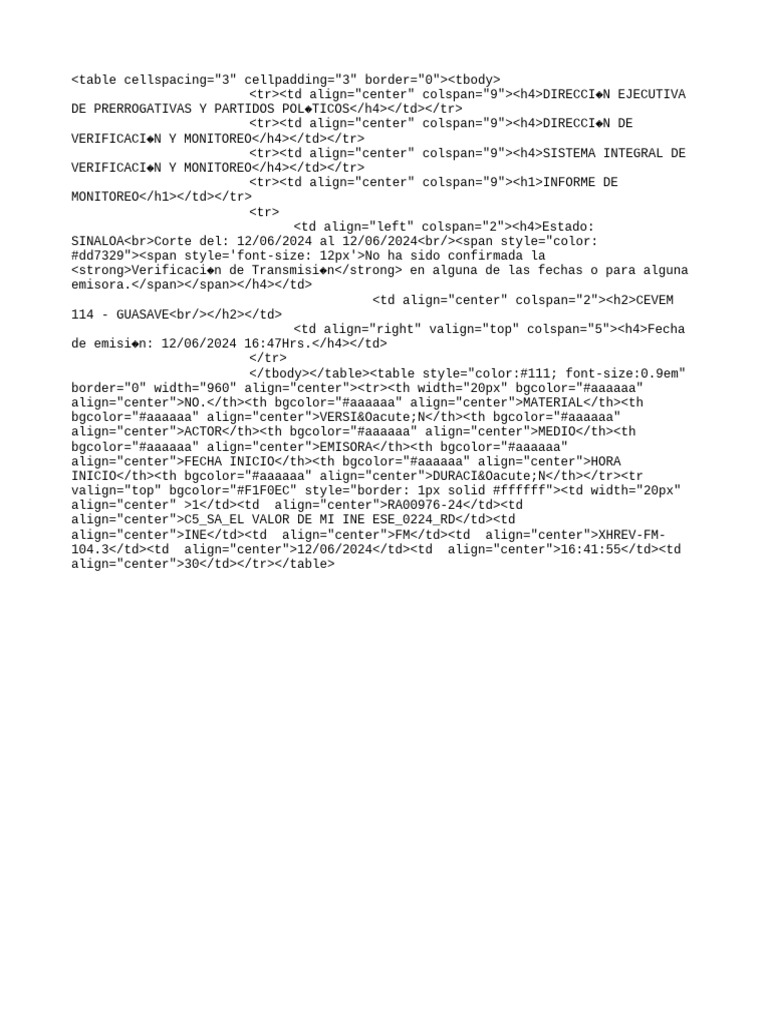 Informe de Verificacion 12-Jun-2024 16-47 | PDF | Technology & Engineering