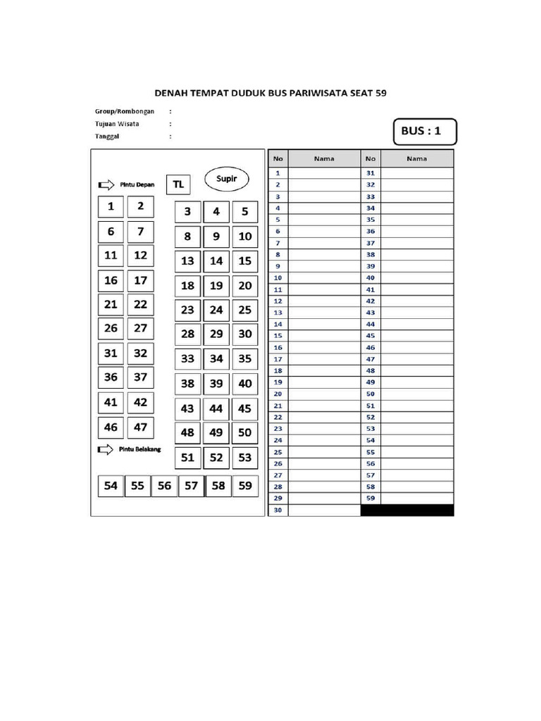 Denah Bus | PDF