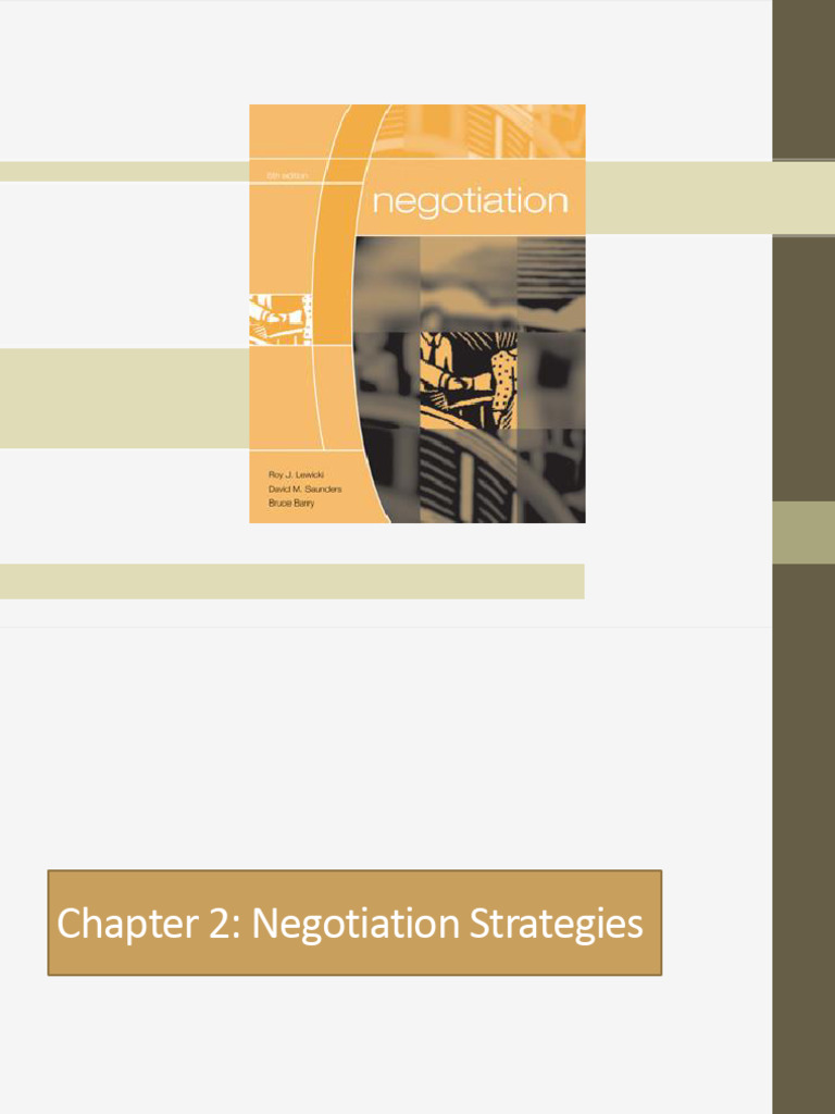 Chap2 | PDF | Negotiation | Bargaining