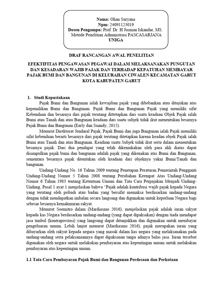 Rancangan Metlit | PDF