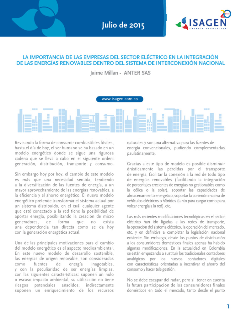 Integracion de Energias Renovables en STN | PDF | Energía renovable | Red inteligente