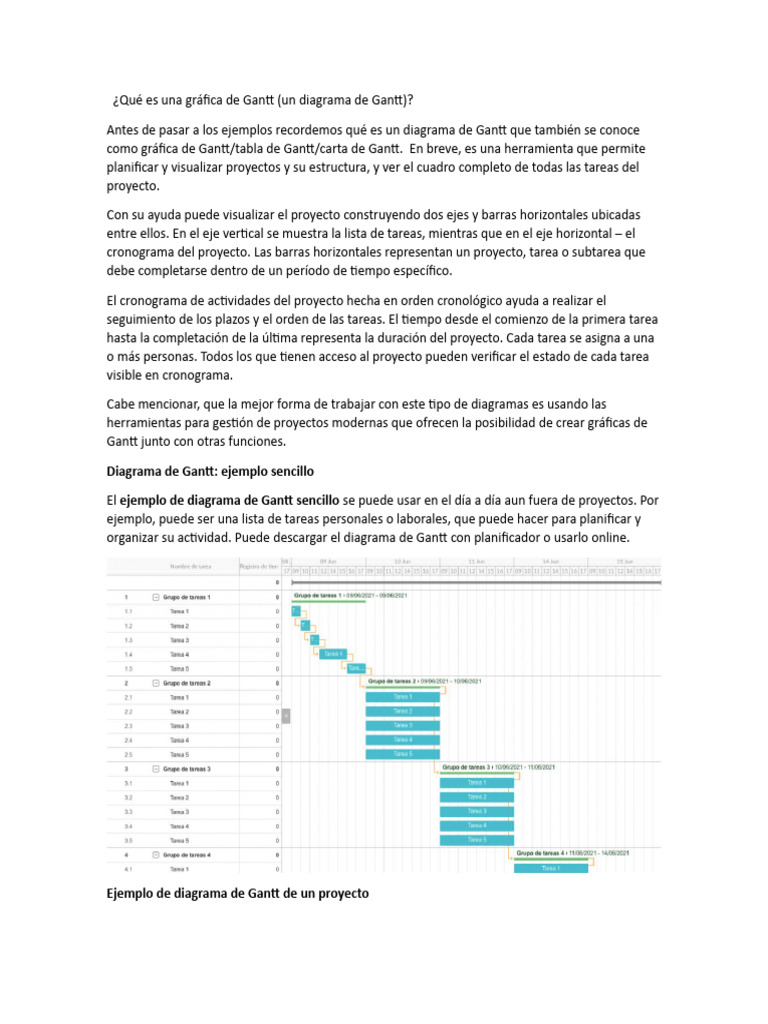 tarea 2 grafica de gantt | Descargar gratis PDF | Gestión de proyectos | Marketing
