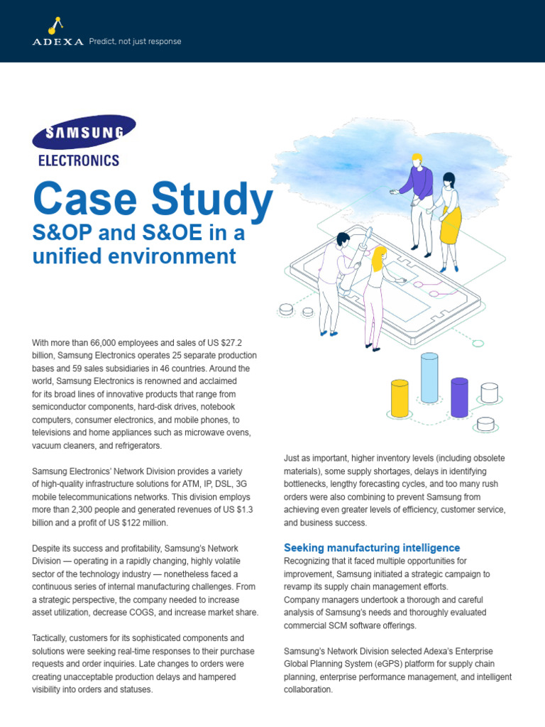 Case-Study Samsung-Electronics Final | PDF | Supply Chain Management ...
