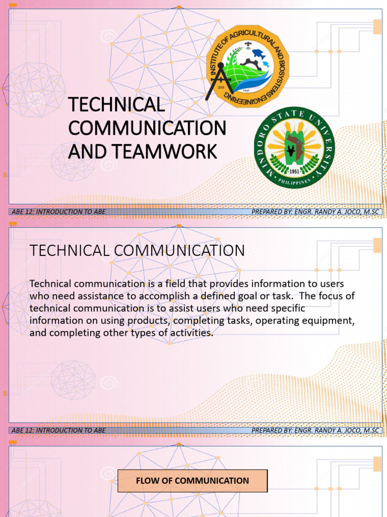 Technical Communication and Teamwork | PDF | Communication | Body Language