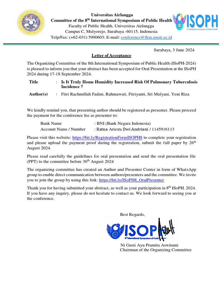 LOA ISoPH 8 (OP20) - Fitri Rachmillah | PDF