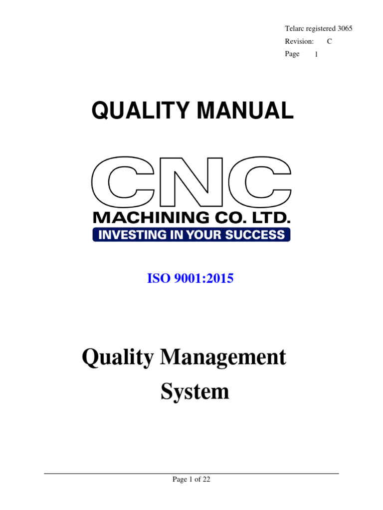 Qms Manual Revision C 2023 | PDF | Quality Management | Quality ...