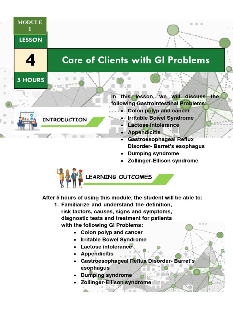 Hencm116 Module 1 Lesson 4 | PDF | Colorectal Cancer | Irritable Bowel ...
