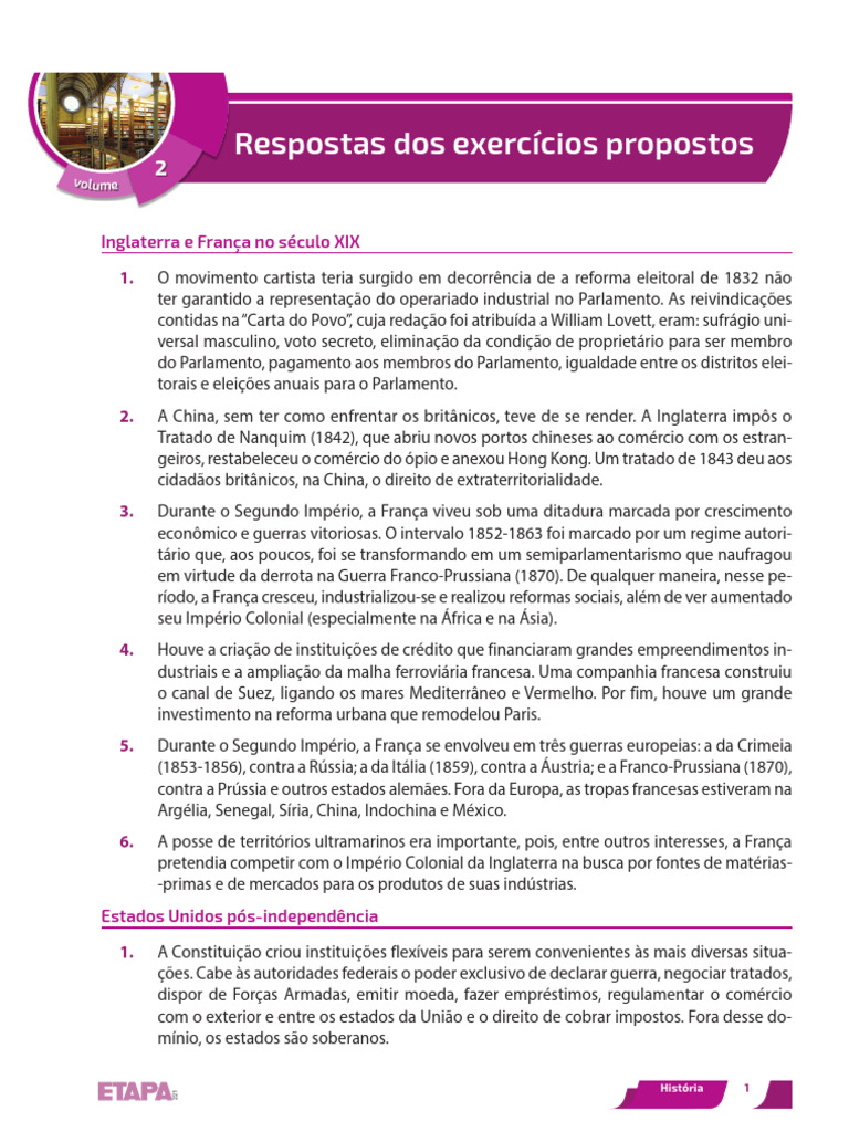 Respostas Dos Exercicios Propostos | PDF | México | Capitalismo