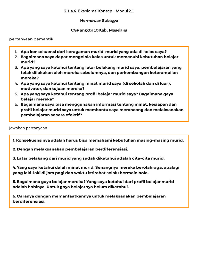 Ibu Renjana Explorasi Konsep Modul 2 | PDF