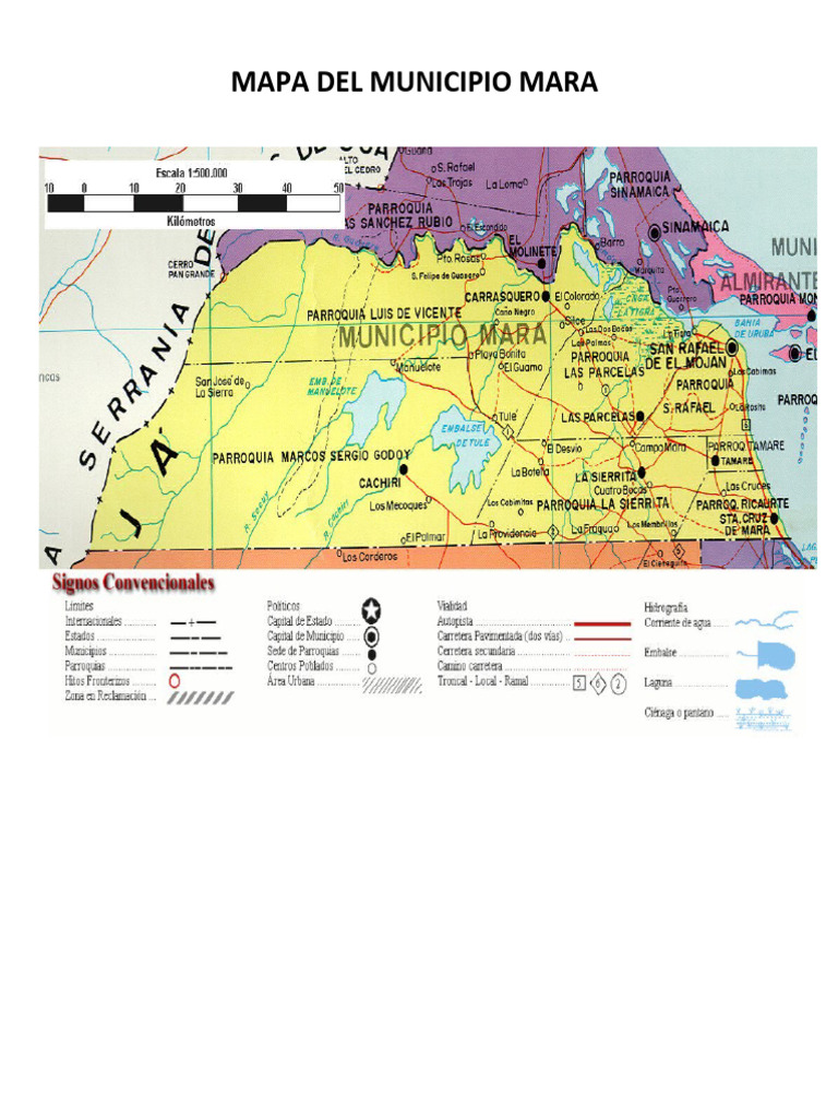 Mapa Del Municipio Mara | PDF