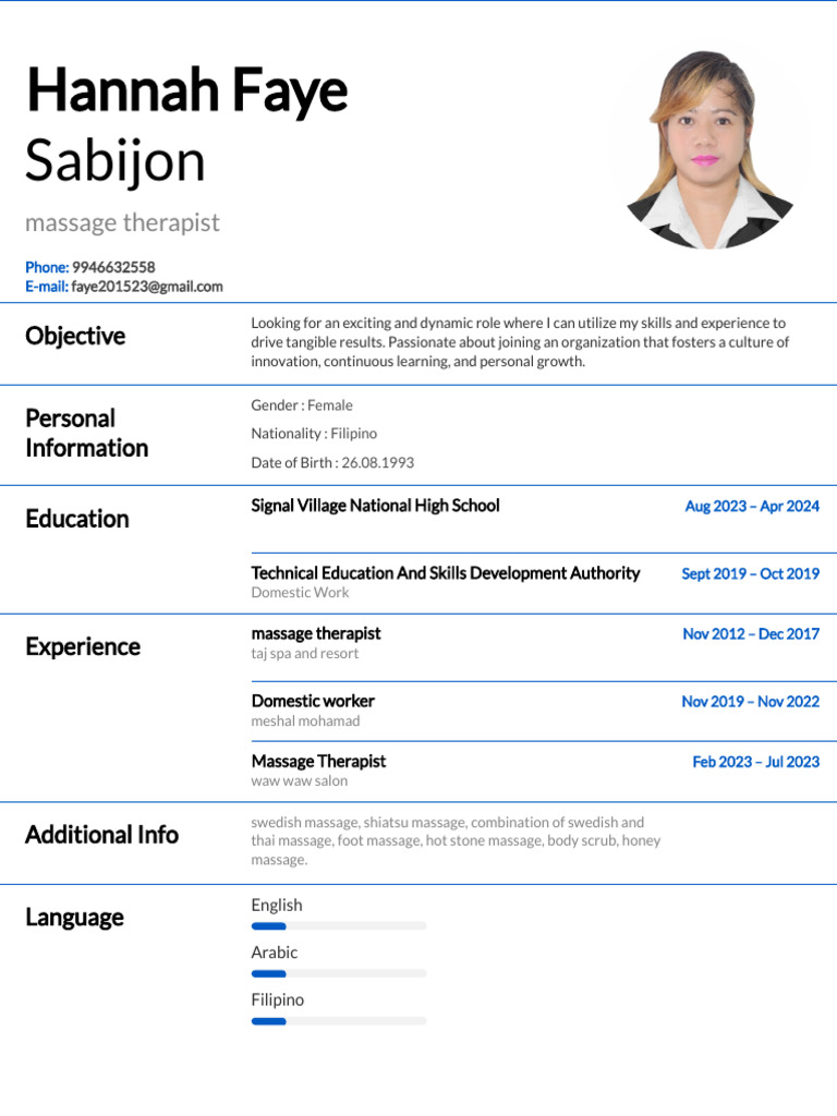 JORA HannahfayeSabijon Resume 20240613 | PDF