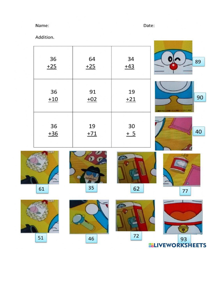 Puzzle Penjumlahan | PDF