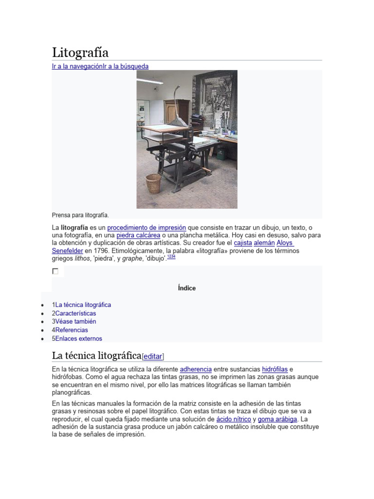 LITOGRAFIA | PDF | Litografía | Procesos industriales